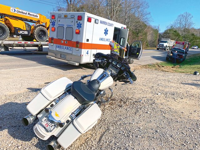 Motorcycle hits Nissan Frontier - Southern Standard